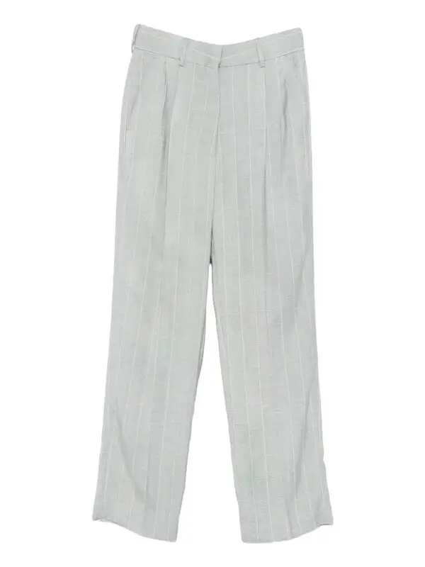 BLAZÉ MILANO Stripe-pattern Trousers - Grey