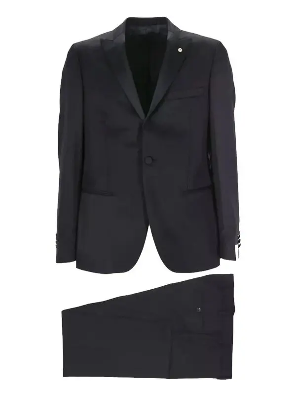 L.B.M. 1911 Peaked-lapel Suit - Blue