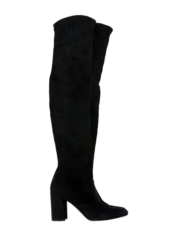 Saint Laurent Block-heel Knee-high Boots - Black