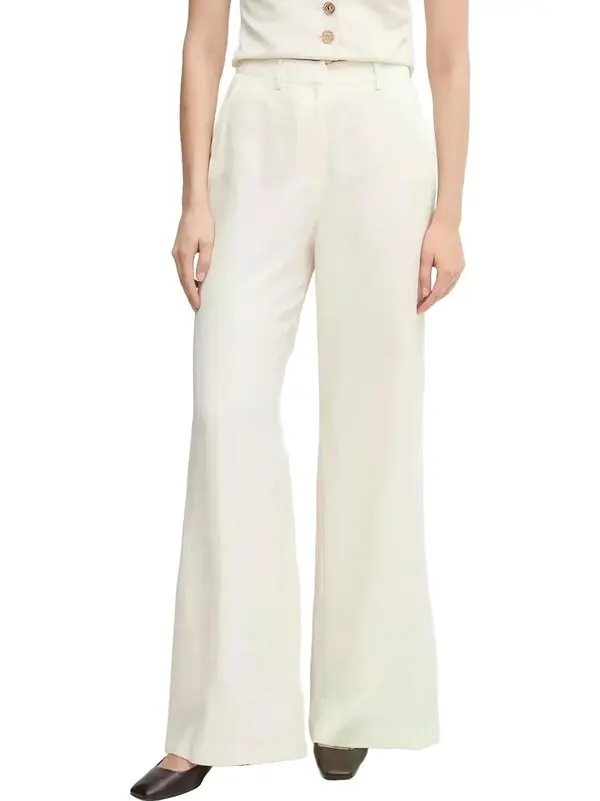 GAUDI Pleated Trousers - White