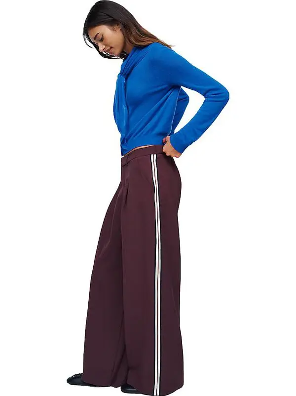 Maeve Avery Knit Track Pants - Fudge