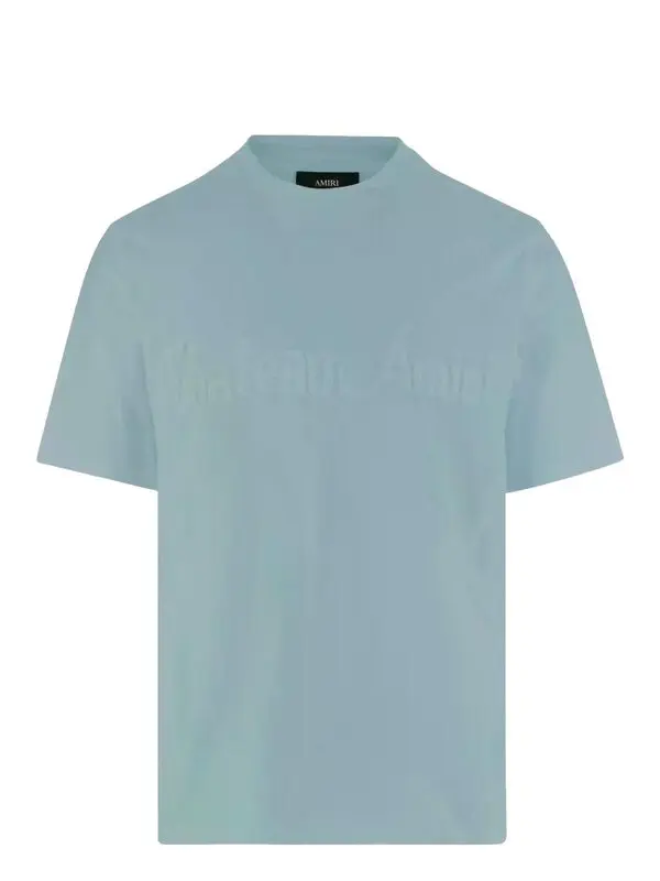 Amiri Logo-lettering T-shirt - Blue