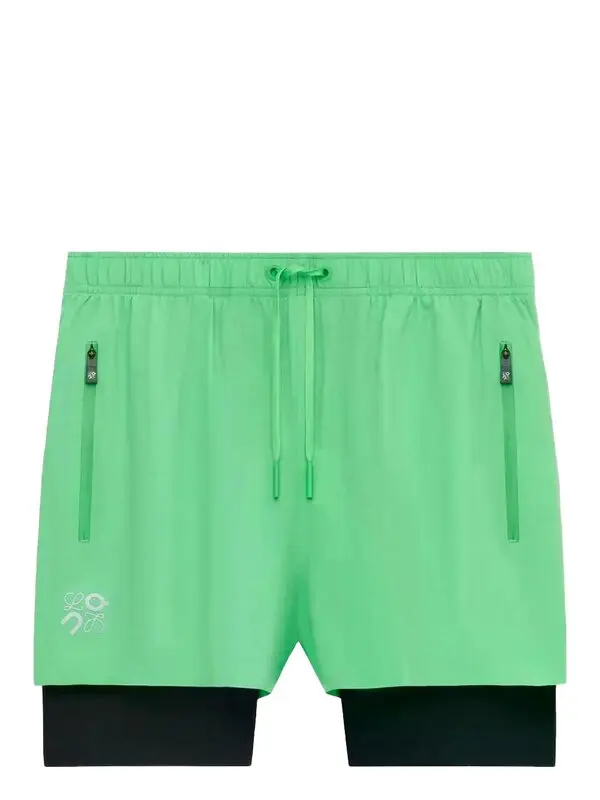 Loewe Zip Performance Shorts - Green