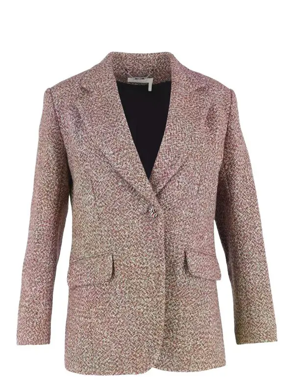 Chloé Single-breasted Tweed Blazer - Pink