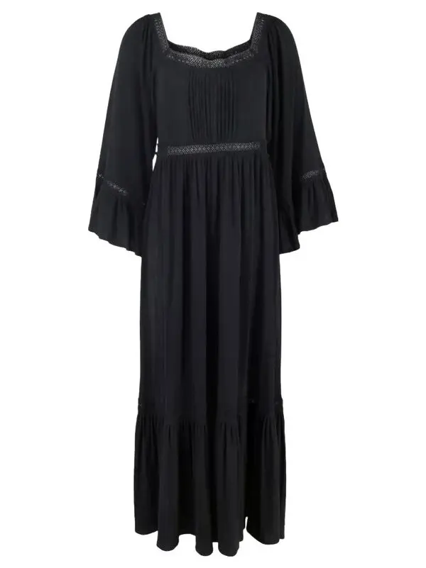 Chloé Lace-trimmed Maxi Dress - Black