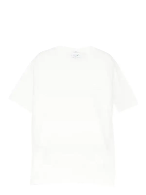 Lacoste Logo-embroidered T-shirt - White