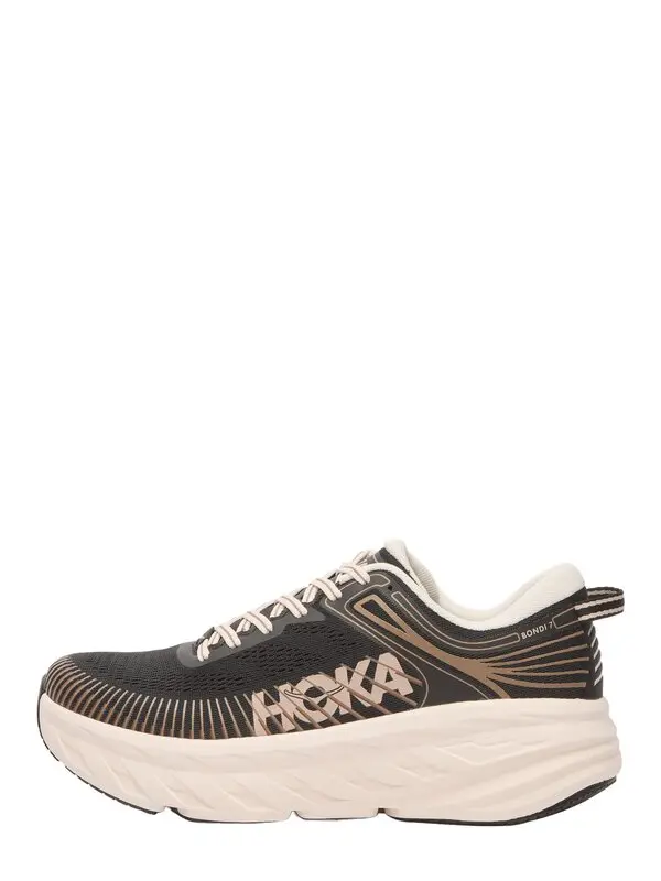 Hoka One One Bondi 7 Sneaker - Black/rose Cream