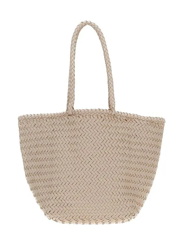 Dragon Diffusion Grace Small Woven Handbag - White