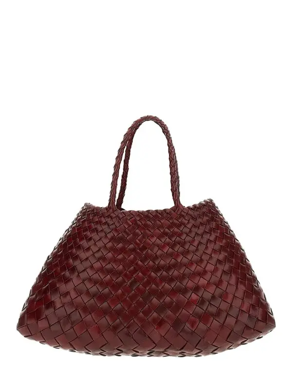 Dragon Diffusion Small Santa Croce Handwoven Bag - Red