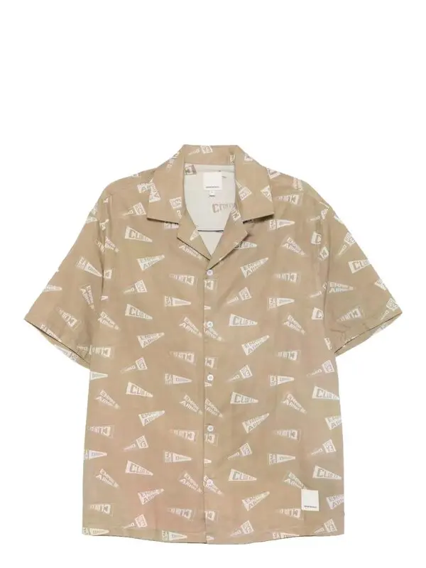 Emporio Armani Logo-pattern Shirt - Neutrals