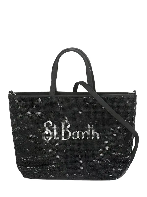 MC2 SAINT BARTH Mini Strass Tote Bag - Black