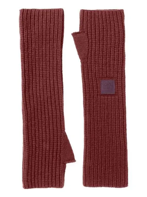 FERRAGAMO Fingerless Knit Hand Warmers - Natural