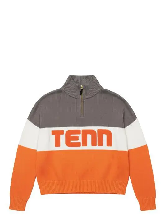 ELLSWORTH + IVEY Game Day Quarter Zip Pullover - Orange
