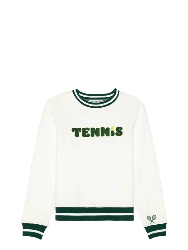 ELLSWORTH + IVEY Elle Tennis Sweatshirt - Green
