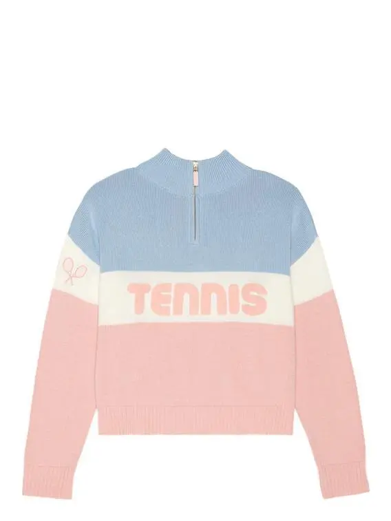 ELLSWORTH + IVEY Madison Quarter Zip Pullover - Pink