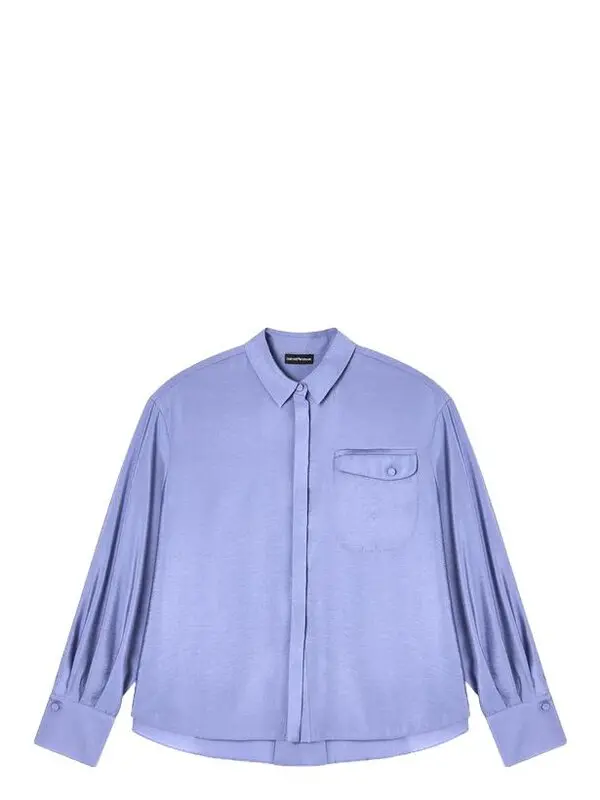 Emporio Armani Technical Rayon Shirt - Purple