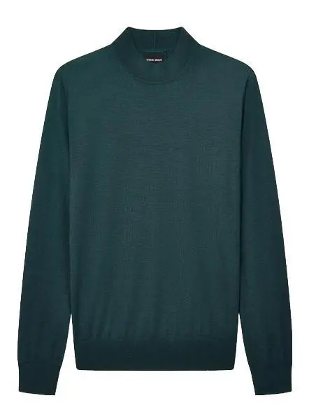 Giorgio Armani Cashmere And Silk Turtleneck Sweater - Blue