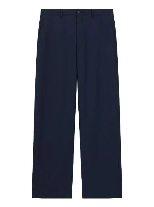 Giorgio Armani Cashmere Twill Trousers - Navy