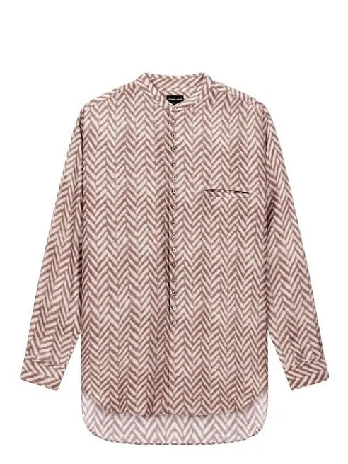 Giorgio Armani Silk Shirt - Natural