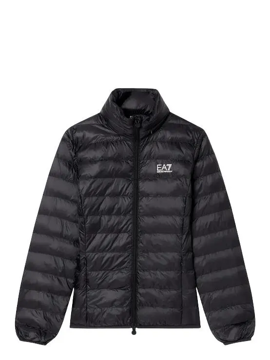 EA7 Lightweight Nylon Padded Jacket - Black