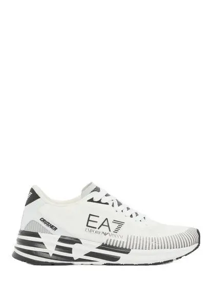EA7 Crusher Distance Knit 2.0 Sneakers - White