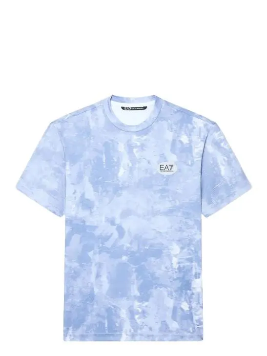 Emporio Armani Ea7 Tennis Pro Print T-shirt - Blue
