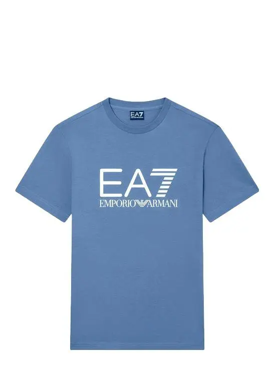 Emporio Armani Core Identity Cotton-jersey T-shirt - Blue