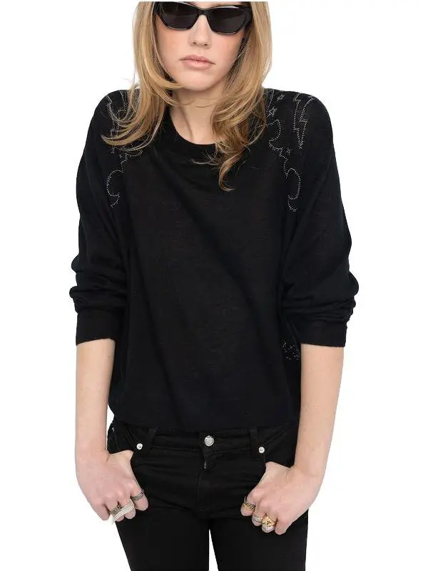 Zadig&Voltaire Swapy Cashmere Sweater - Black