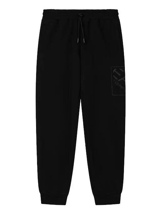 Emporio Armani Logo Series Cotton Joggers - Black