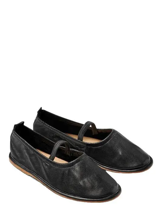 Beek Leather Ballet Flats - Black