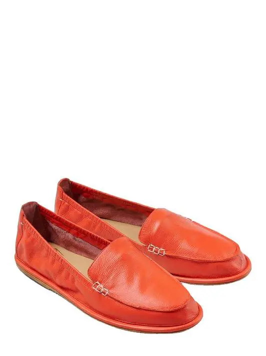 Beek Griffin Leather Loafer - Natural
