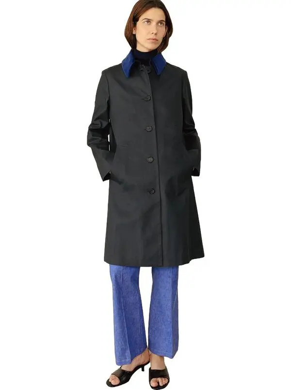 CALLAS MILANO Alaine Canvas Coat - Black