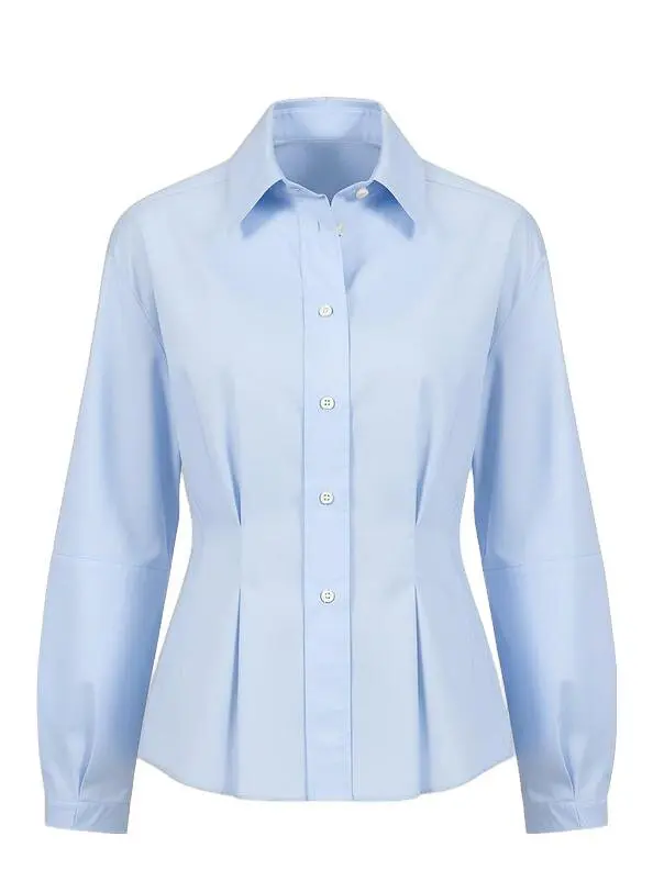 CALLAS MILANO Lucia Lantern Sleeve Shirt - Blue