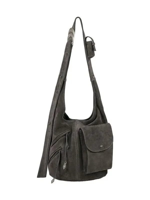 Ba&sh Youyou Multi-pocket Bucket Bag - Gray