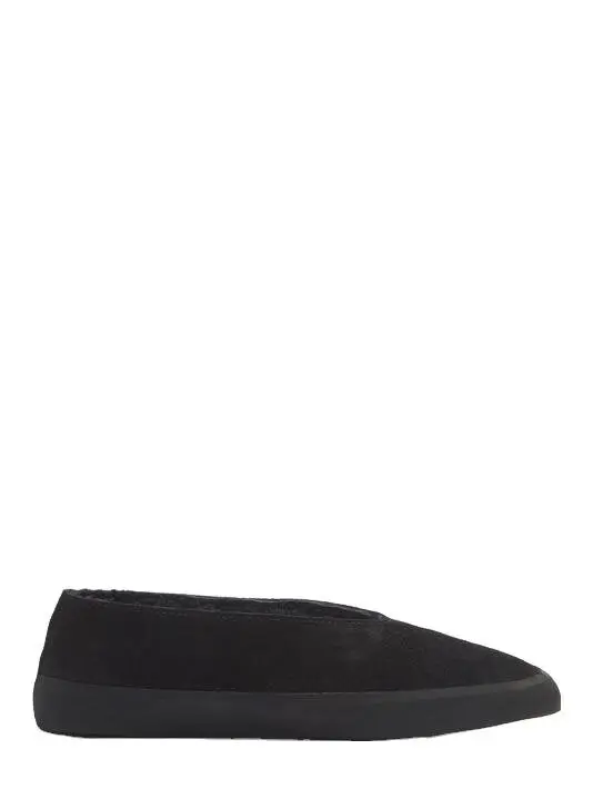 Le Monde Beryl Apres Ski Shearling Slip-ons - Black