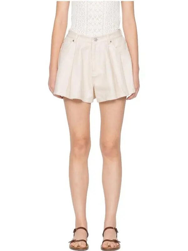 Sea Stasia Denim Shorts - White