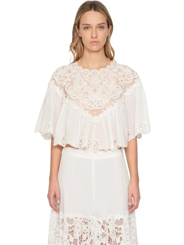 Sea Sofia Embroidered Top - White