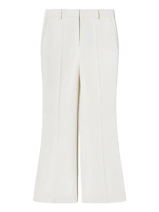Stella McCartney High-rise Bootcut Wool Trousers - White