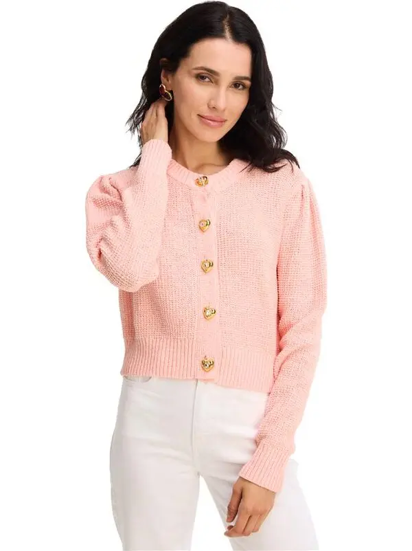 Allison Hearts Gia Cardigan - Pink