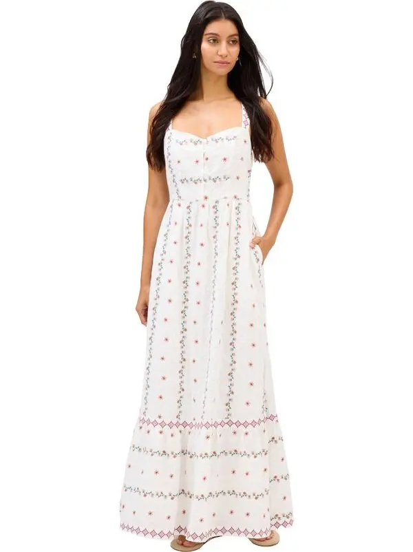 Allison Milana Maxi Dress - White