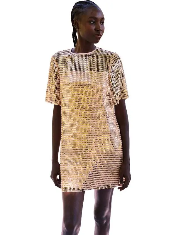 Saylor Stara Mini Dress - Gold