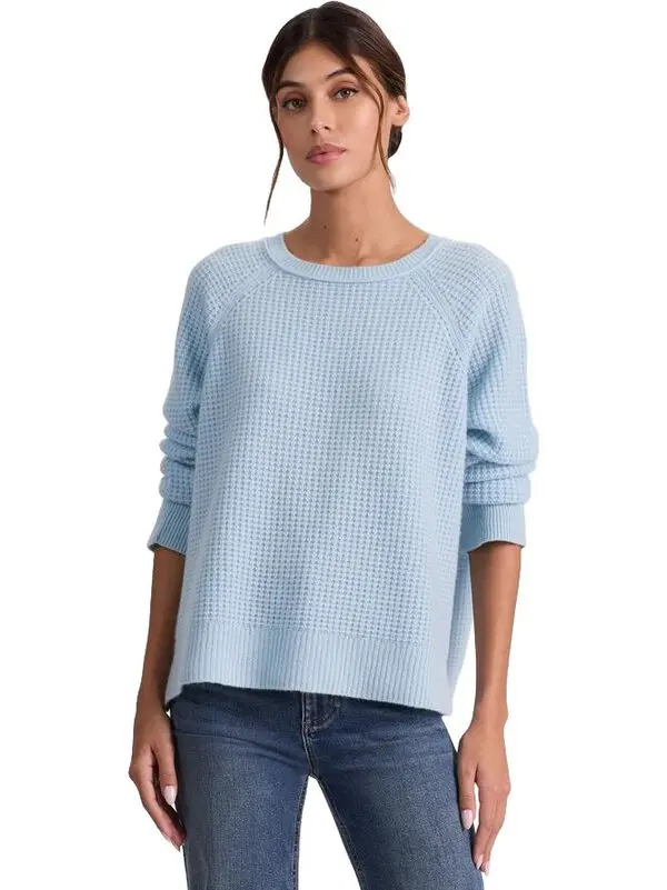 Alice + Olivia Colin Cashmere Crewneck - Blue