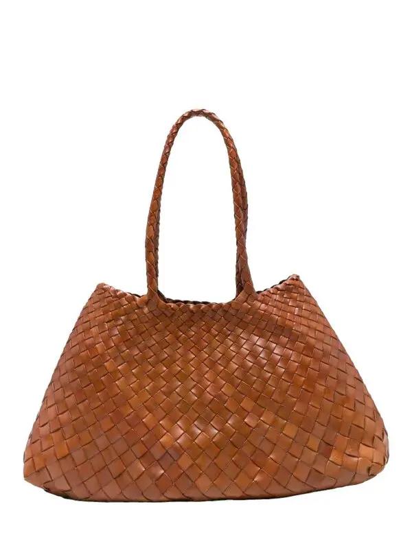 Dragon Diffusion Woven Braided Tote Bag - Brown
