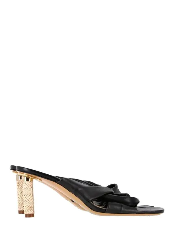 Jacquemus Bellagio Crossover Sandals - Black