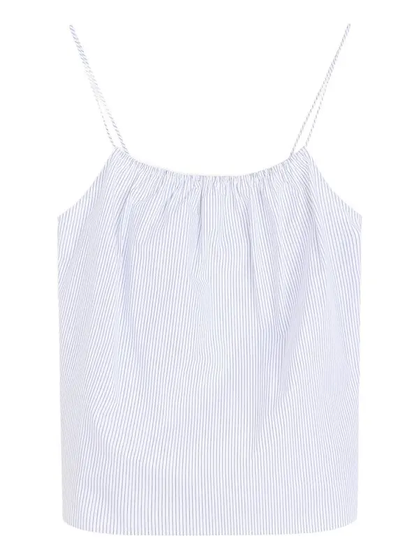 BY MALENE BIRGER Lannyla Organic Cotton Top - Black White Small Stripe