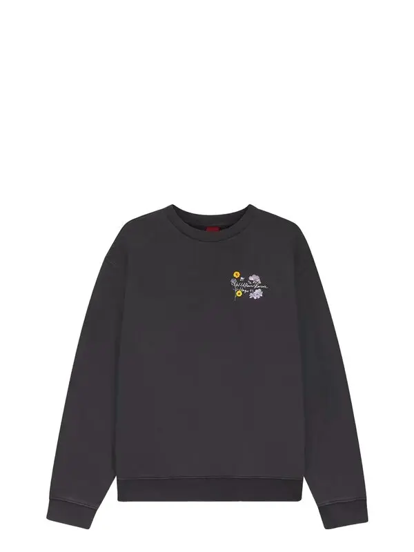Hugo Floral-print Sweatshirt - Grey