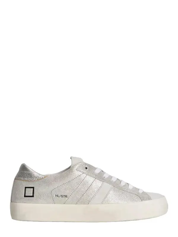 D.a.t.e. Hill Low Stardust Metallic Sneakers - Silver