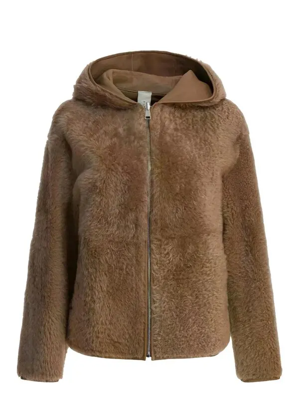 FURLING BY GIANI Hooded Zip Jacket - Brown