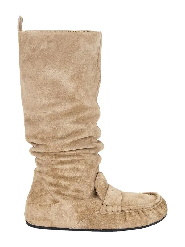Acne Studios Bojan Slouch Boots - Beige