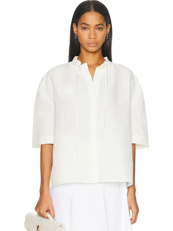 JIL SANDER Short Sleeve Blouse - Latte